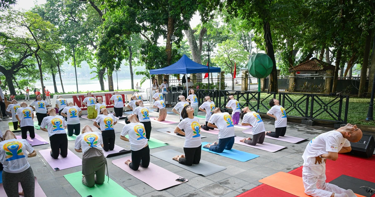 Nhan Dan Newspaper celebrates International Day of Yoga