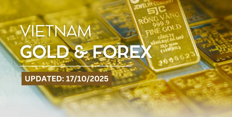 Infographic: Gold prices continue to increase sharply on October 17 ...